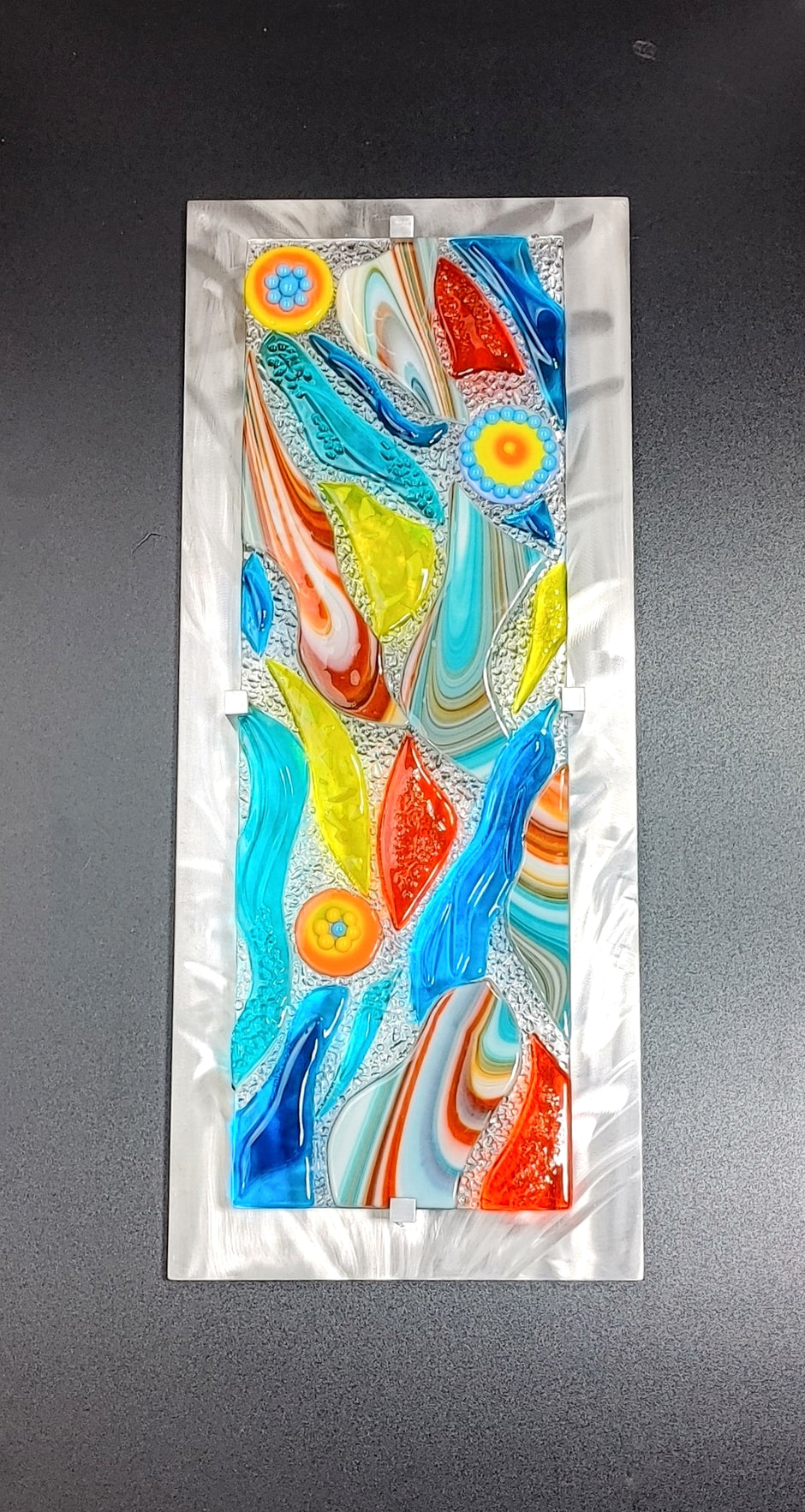 Fused Glass Designs | Stained Glass Hanging Panel – Windsong Glass Studio